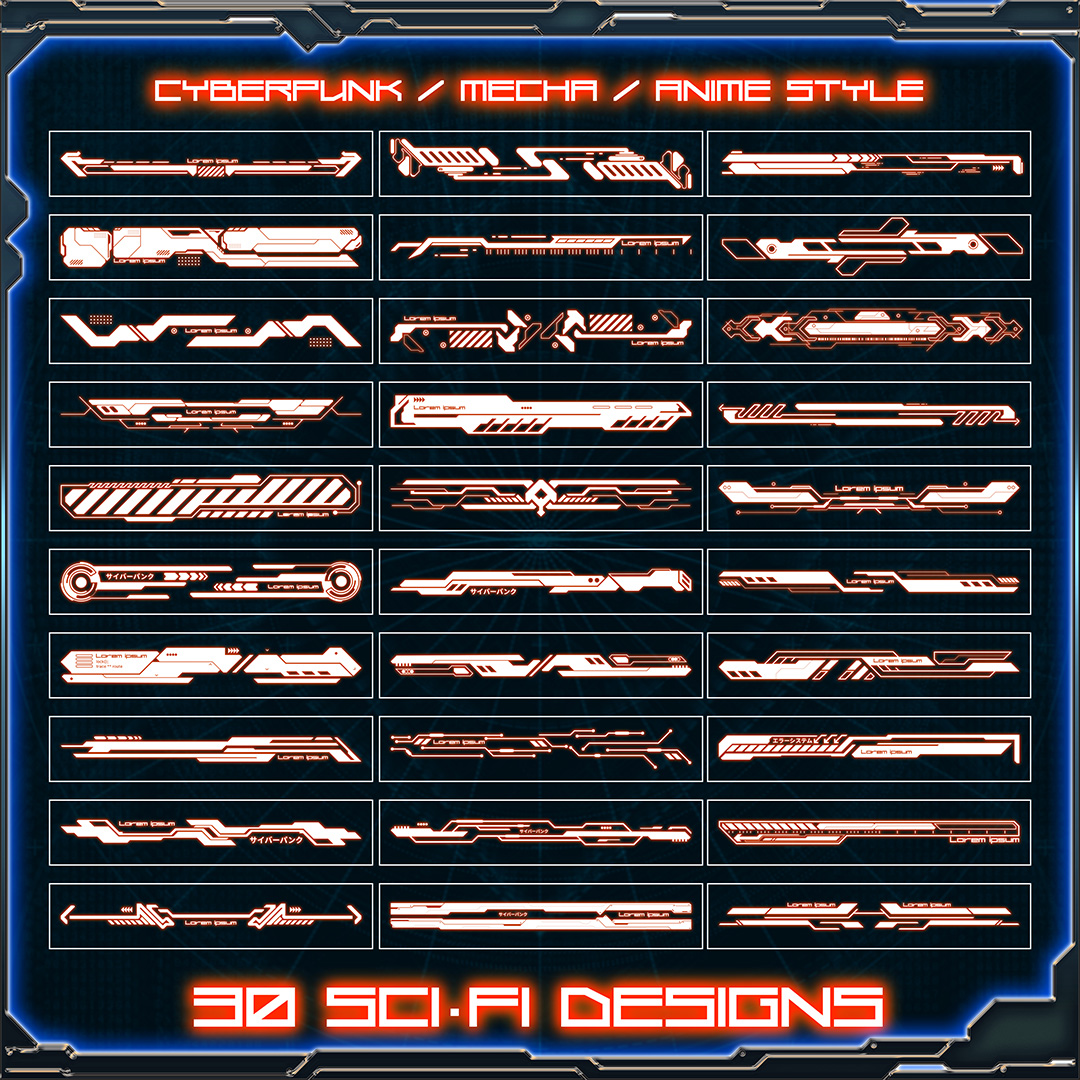 Futuristic Headers Volume 2 • Dreadlabs